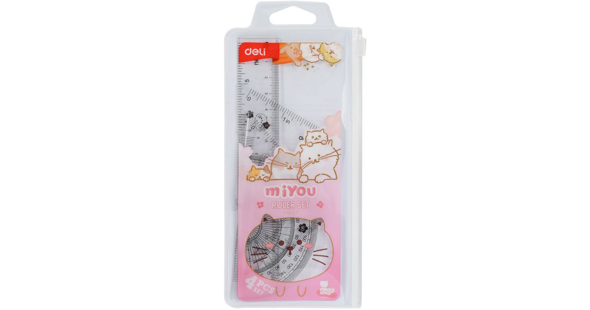 Deli set vizore 4 cope shkolle 15cm Comiko – Kancelari B2B