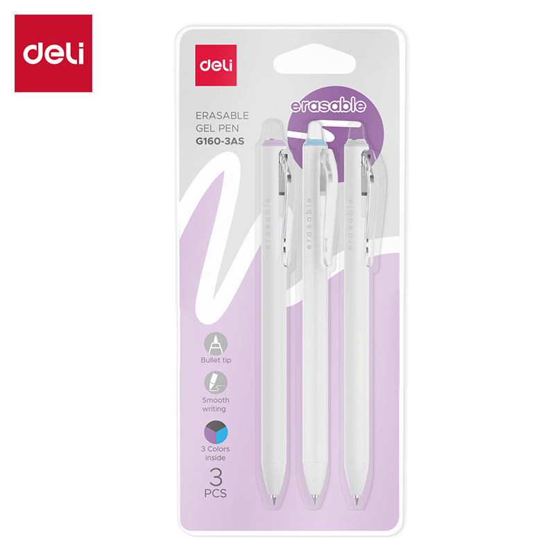 Deli Stilolaps 0.5mm Gel ngjyra te ndryshme 3 cope – Kancelari B2B